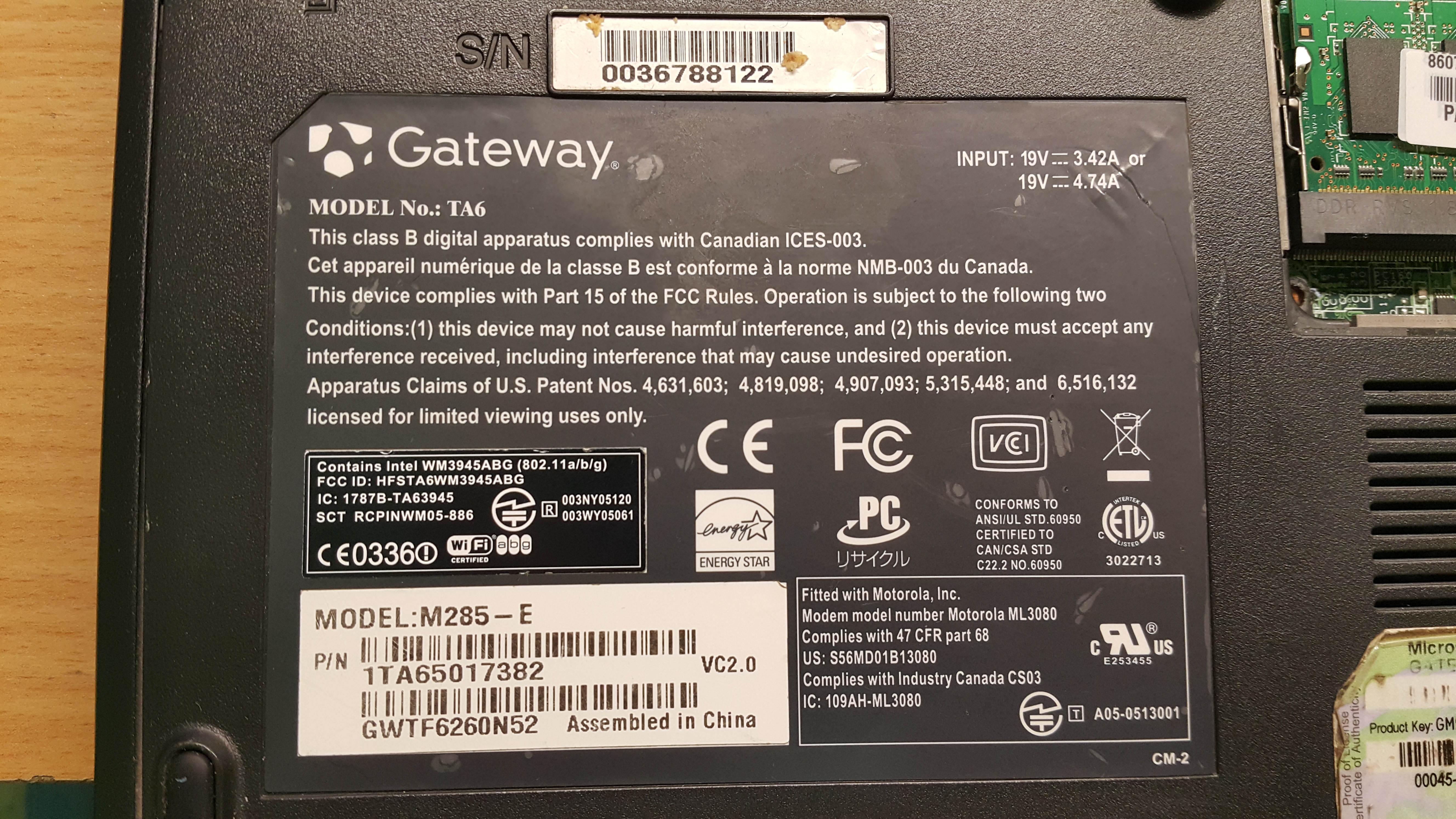 Gateway M285-E - jakie procesory pasują? Chipset i kompatybilność