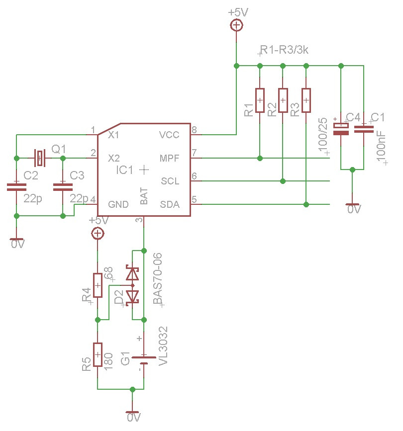 Zasilanie MCP7940 - czy moja propozycja jest lepsza?