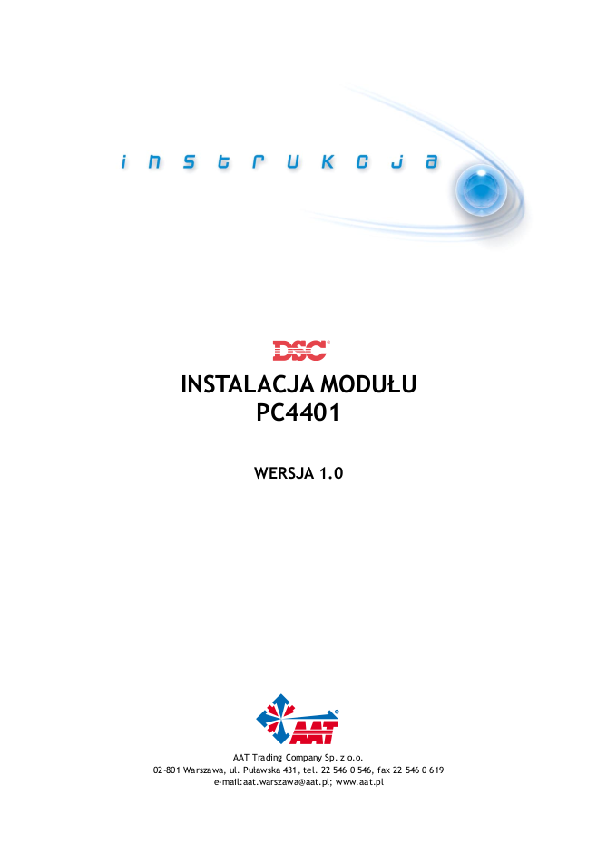 Centrale alarmowe i moduły rozszerzeń - spis instrukcji