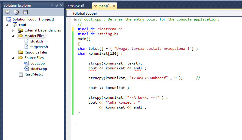 Jakie darmowe IDE do C++ na PC? Jak wysłać dane przez COM?