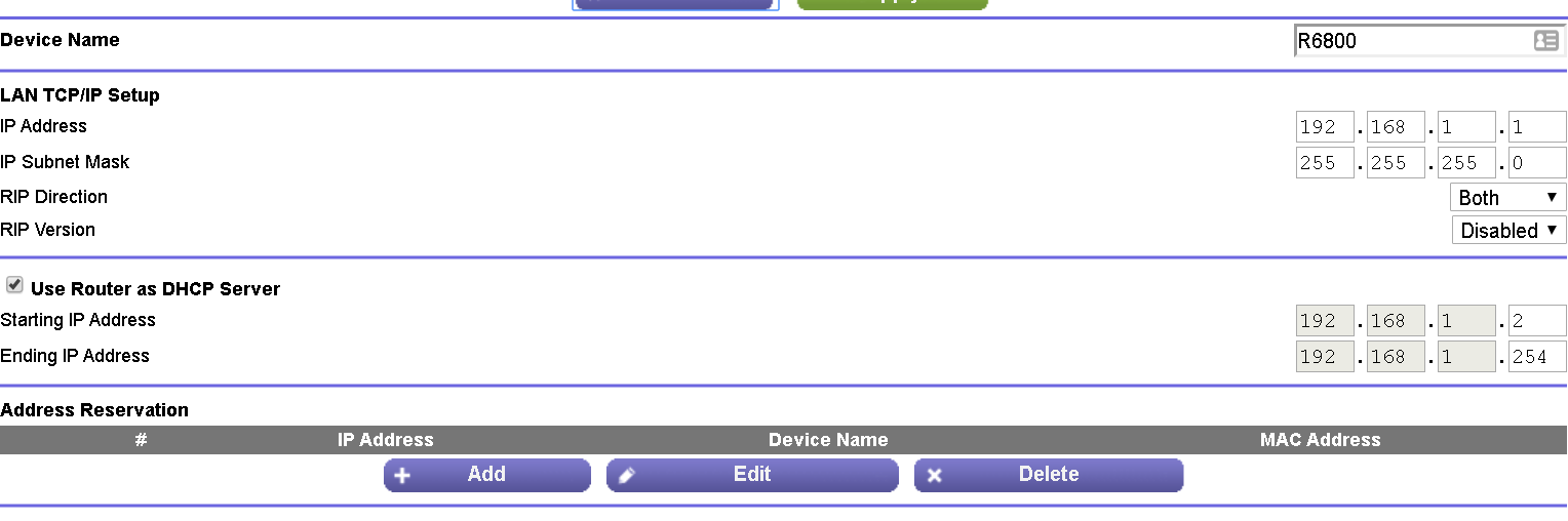Router Netgear R6800 + modem UPC, nie wszystkie urządzenia się łączą