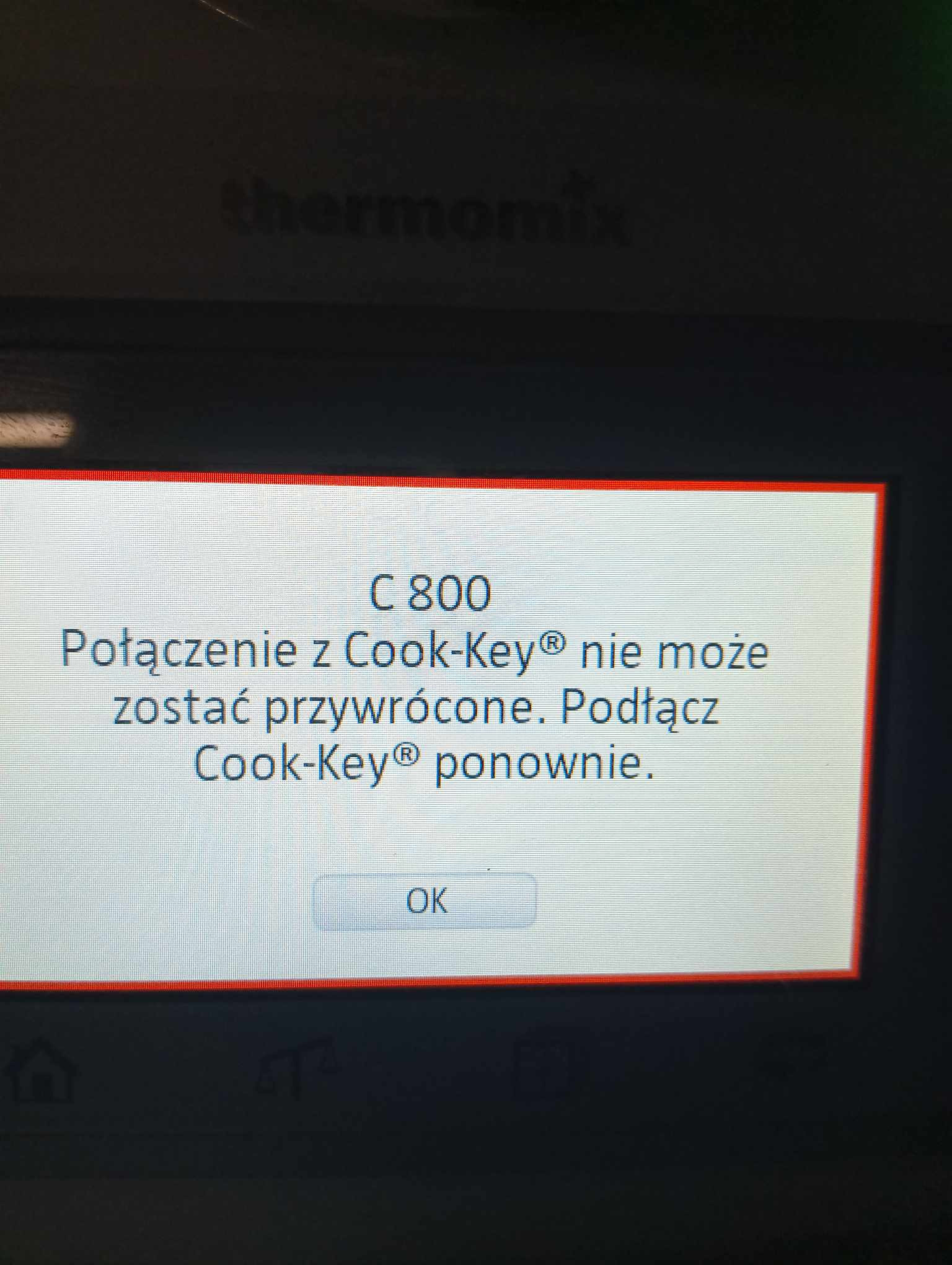 Jak odczytać pliki z pendrive w kluczu? Błąd C-800 thermomix