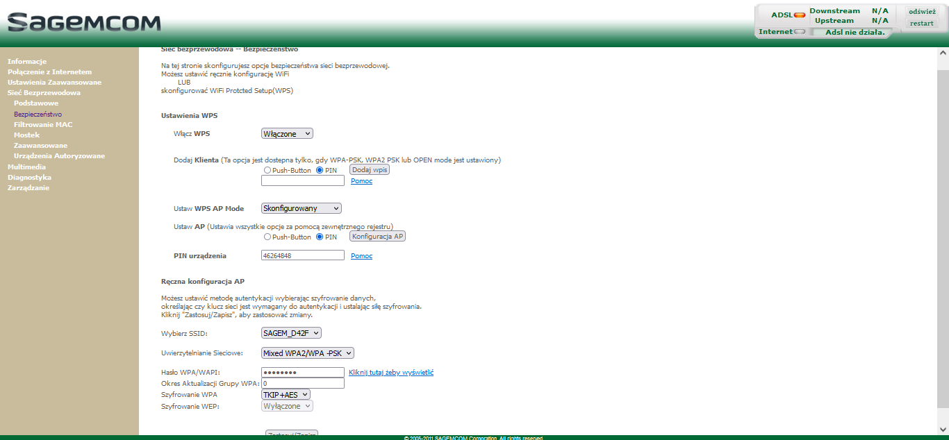 Stary router Sagemcom F@st 2704 jako wzmacniacz wifi z Huawei HS8546V5 ...