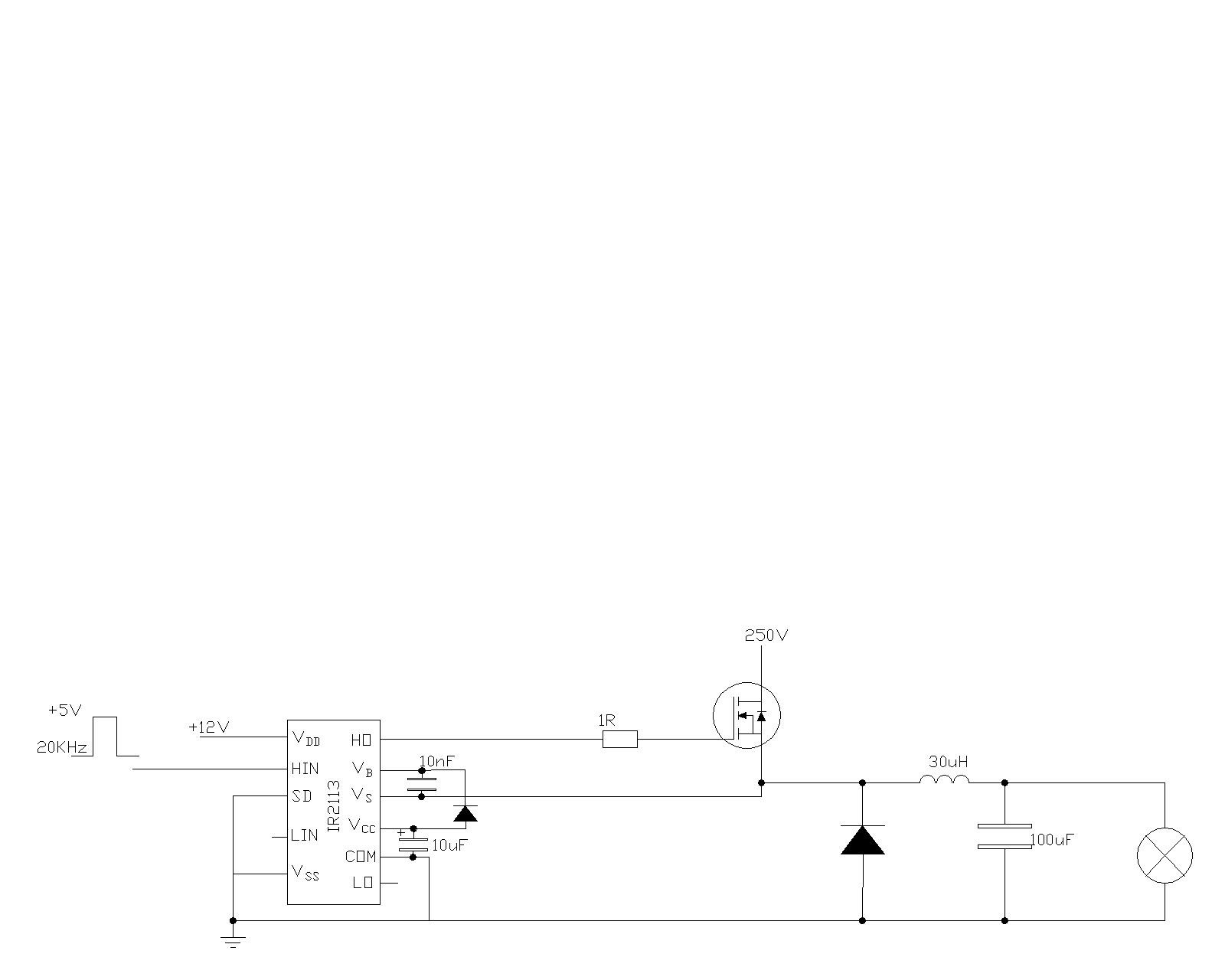 Uszkodzenie IR2113 w przetwornicy BUCK step down przy zmianie MOSFET z ...