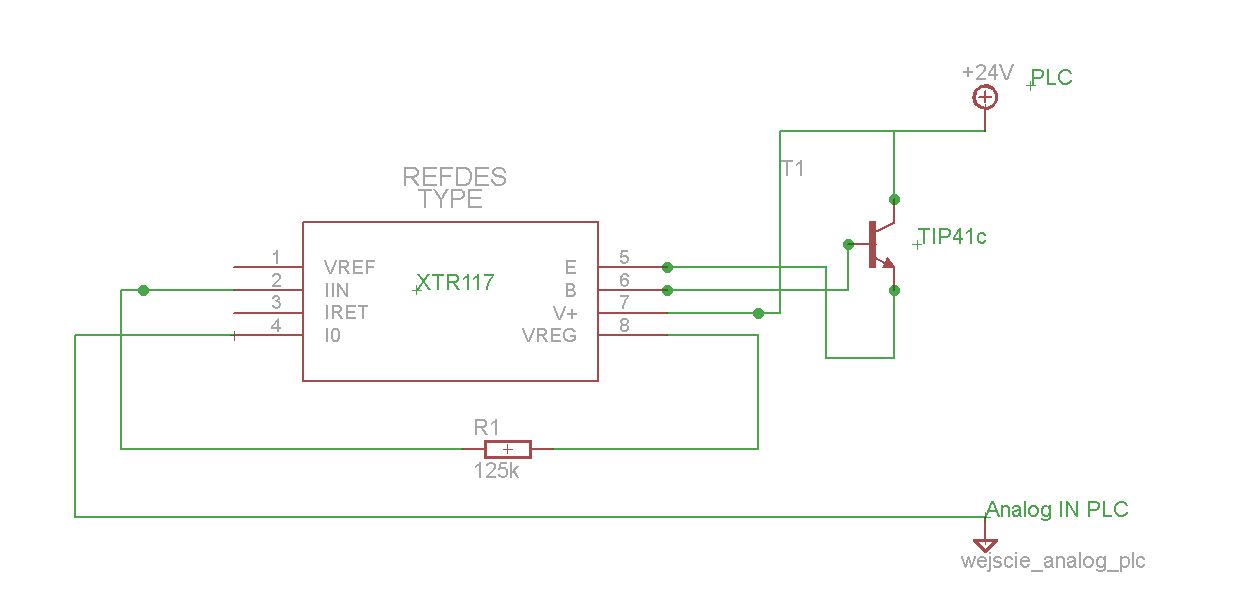 XTR117 i Beckhoff KL3454 - niepoprawna wartość prądu