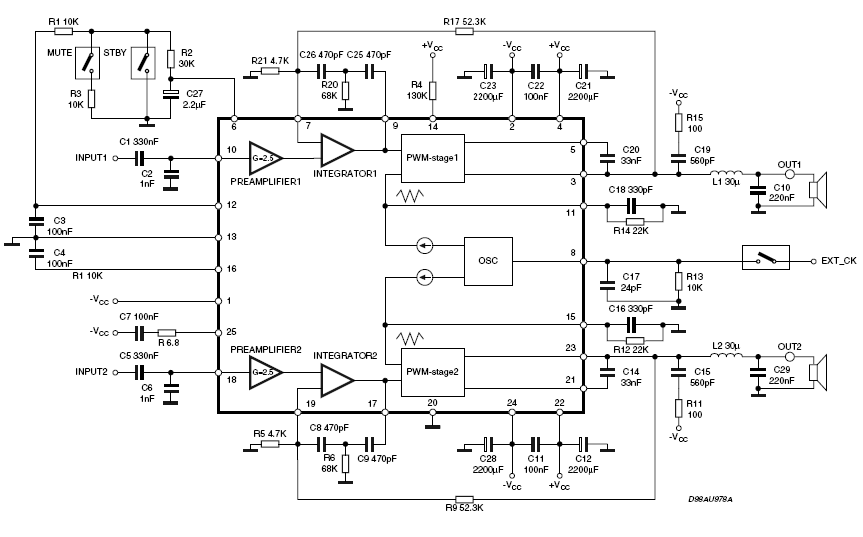 Prośba o wytłumaczenie podłączenia scalaka TDA7490