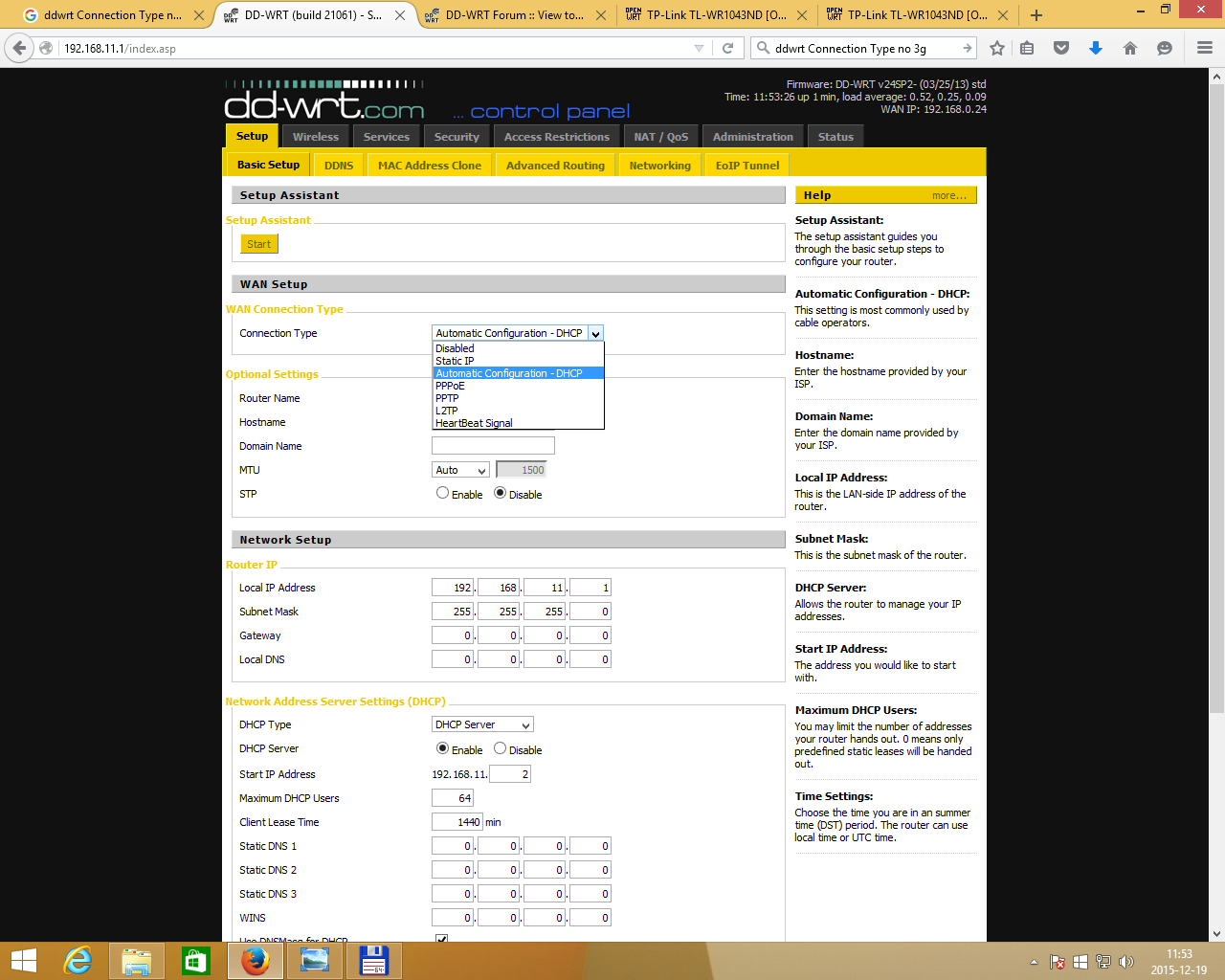 WR1043ND z DD-WRT v24SP2 - jak skonfigurować modem 3G MF 195?
