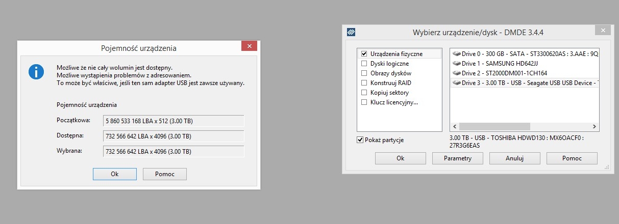 Jak odzyskać dane z dysku Toshiby 3TB po zmianie na GPT?