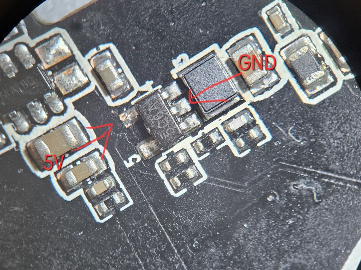 Jaki to element SMD w niani elektronicznej Momcozy? Oznaczenie 5C6A