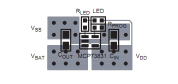 Jak ustawić termistor w ładowarce Li-Ion na MCP73833 dla 5-45°C?