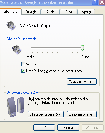 Trzeszczenie dźwięku podczas grania w gry na Windows XP