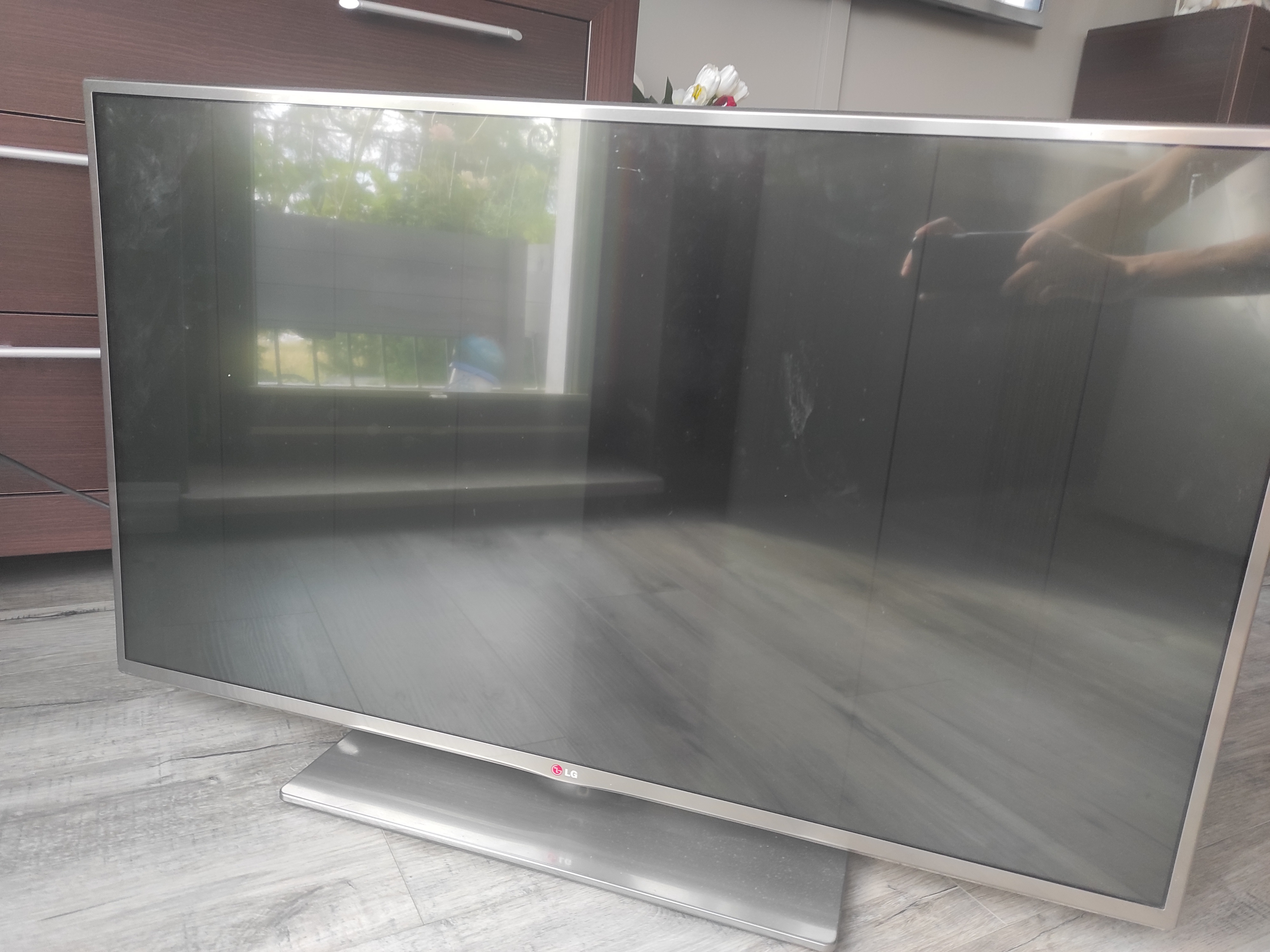 LG 42LB650V - Pionowe paski na ciemnym tle, co może być przyczyną?