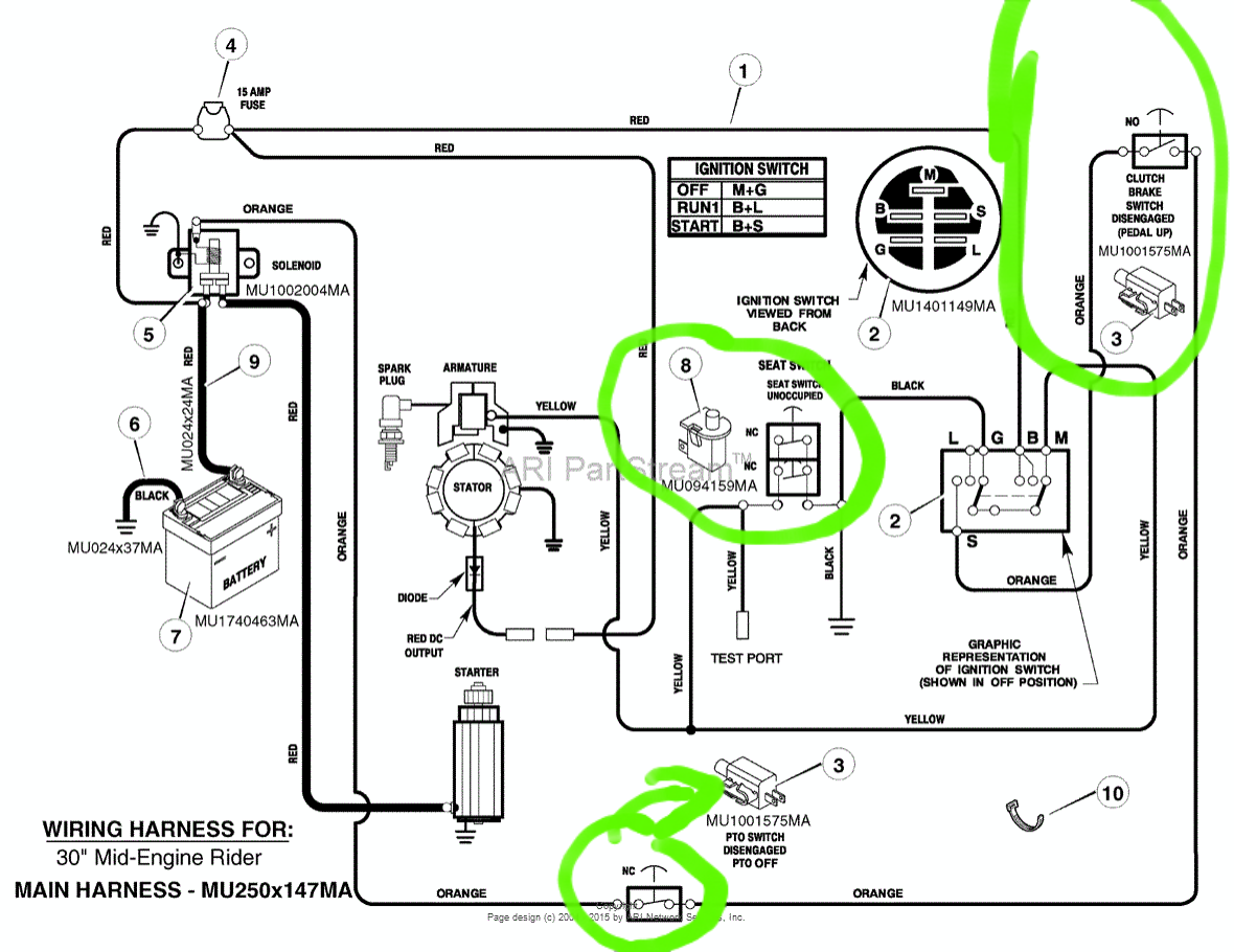[Rozwiązano] Traktorek Murray 10/30 z 1983r - Uszkodzona stacyjka ...