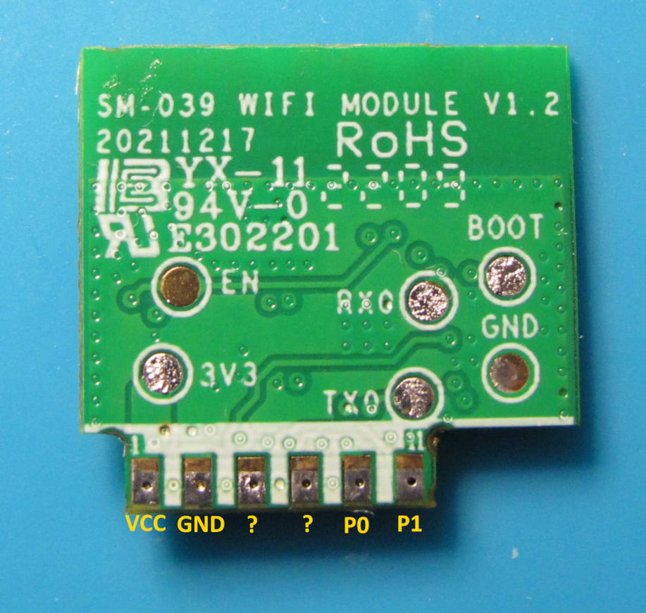 Identifying SM-039 (BL602) Module in Woolley (Sonoff/Ewelink) SA-032 ...