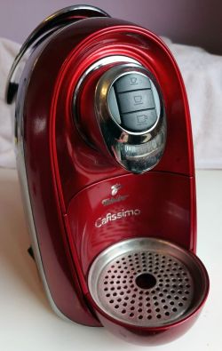 Ekspres TCHIBO Cafissimo Compact (typ: 280997) miga czerwony LED i ...