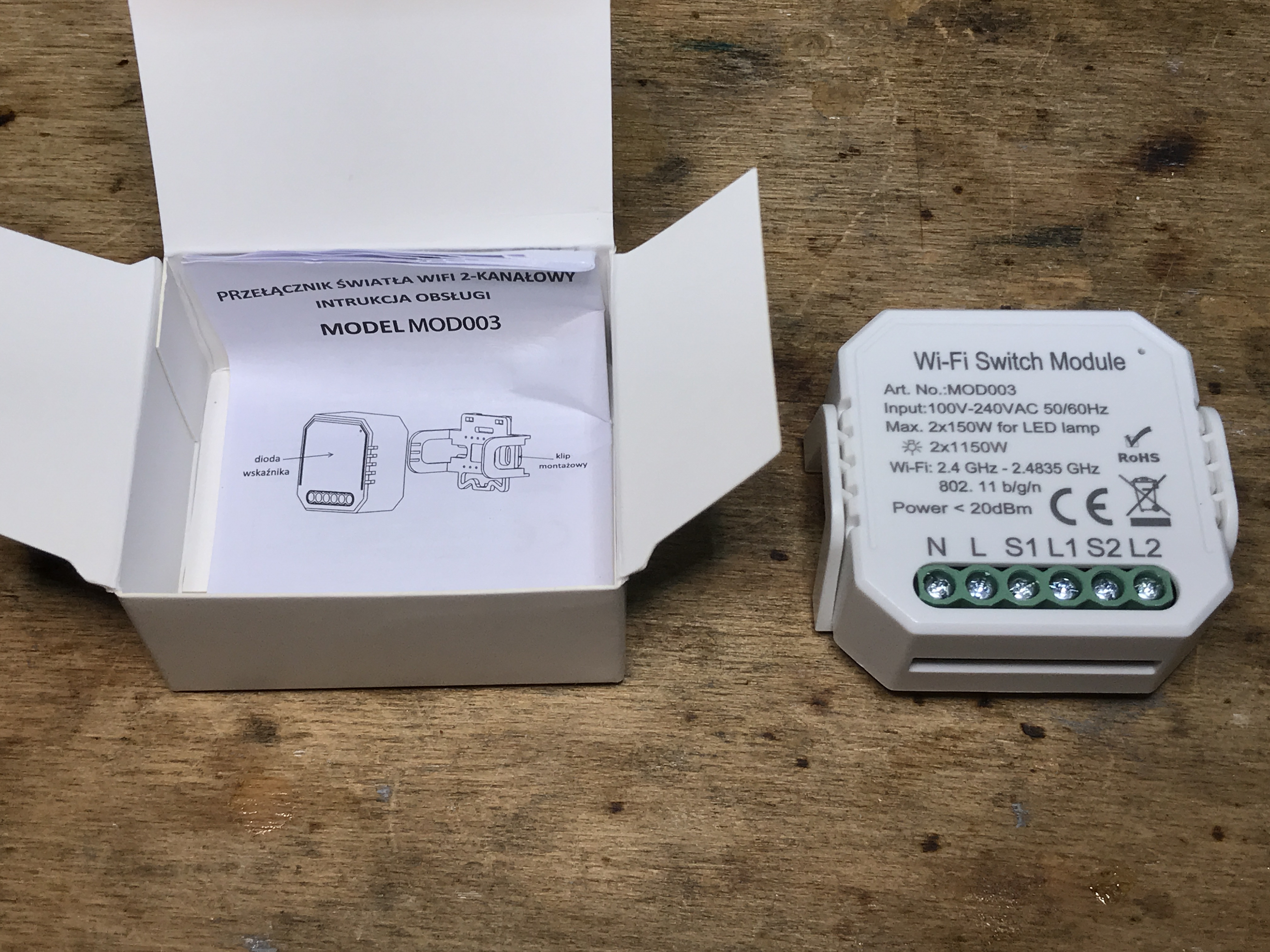 [BK7231N/CBU] WiFi Modemix MOD003 Dual Light Controller