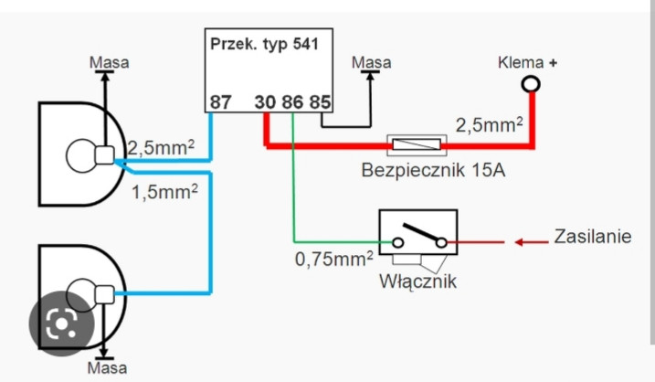 Instalacja lamp roboczych LED w traktorze C-360: schemat, podłączenie ...