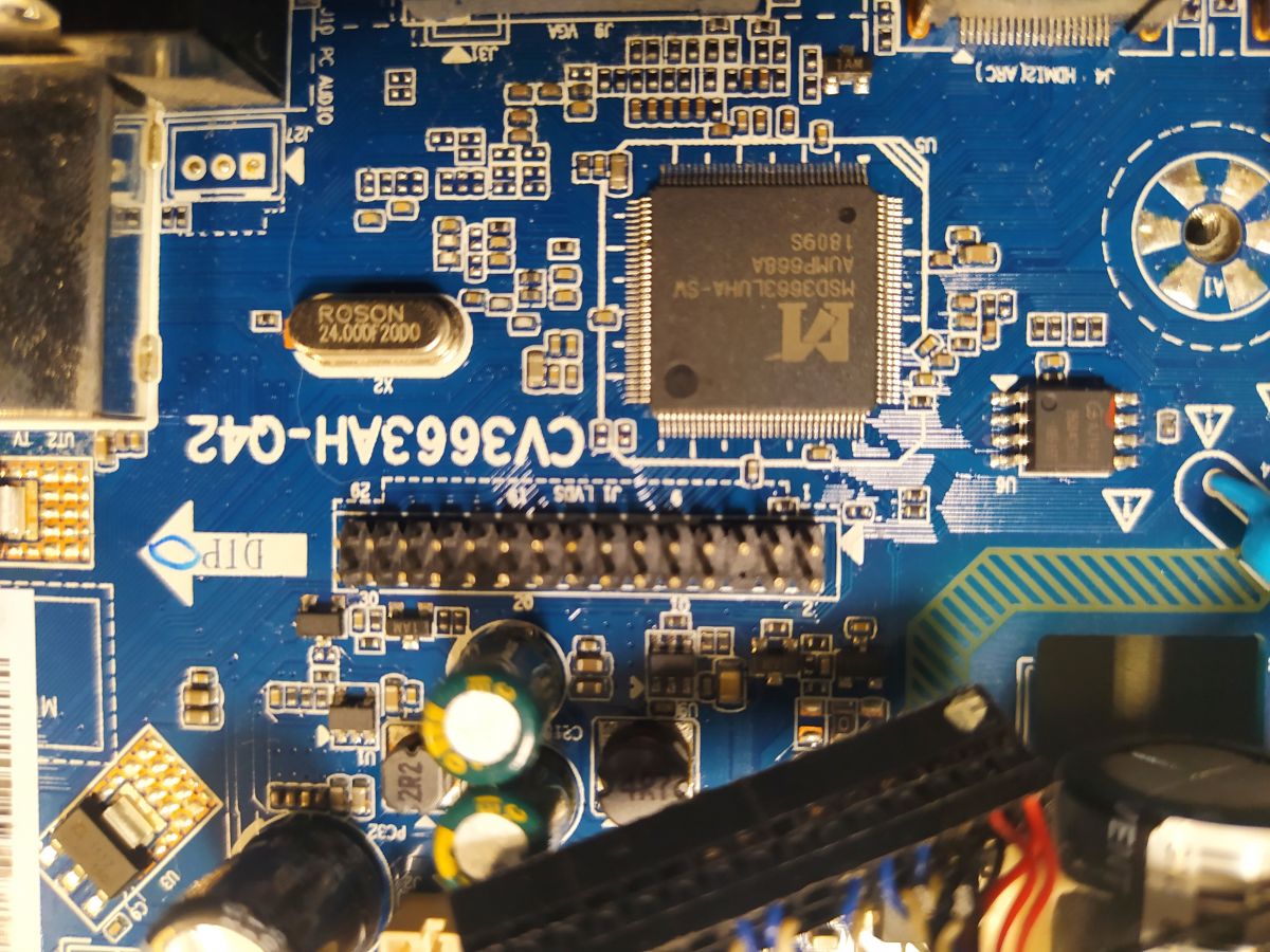 MANTA 32LHN28L -LSC320AN10-H03: CV3663AH-Q42, 25Q64, Matryca HV320WHB ...