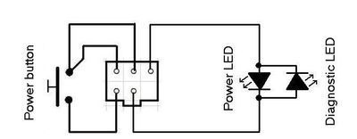 Dell LA-0531: Przycisk Power i HDD LED - jak podłączyć bez kupowania ...