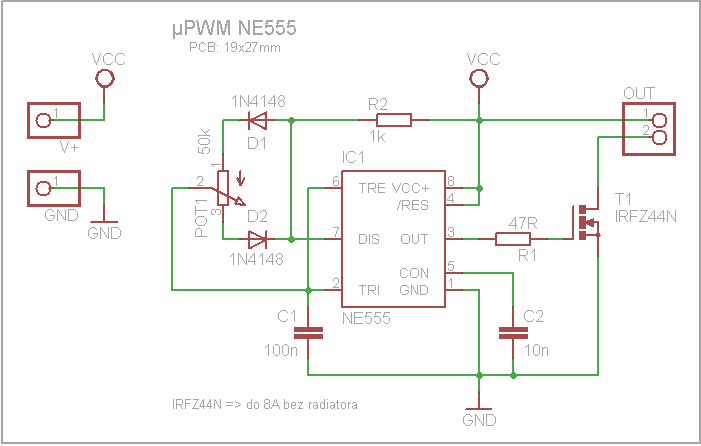 Jak zbudować układ PWM z NE555 do sterowania żarówkami 12V w samochodzie?