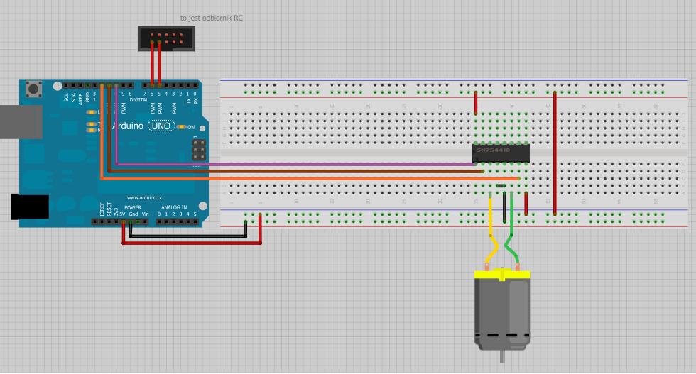 Arduino L293D sterowanie 2.4GH - Regulacja prędkości silnika DC Arduino ...