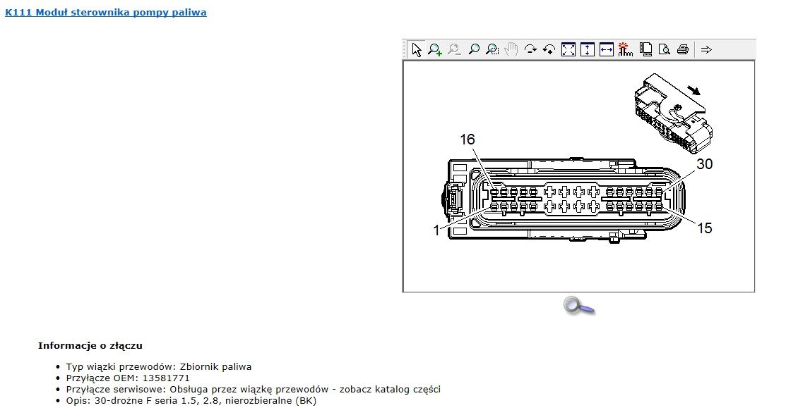 Opel Insignia - Błąd komunikacji modułu pompy paliwa: Kod U18A2, Check ...