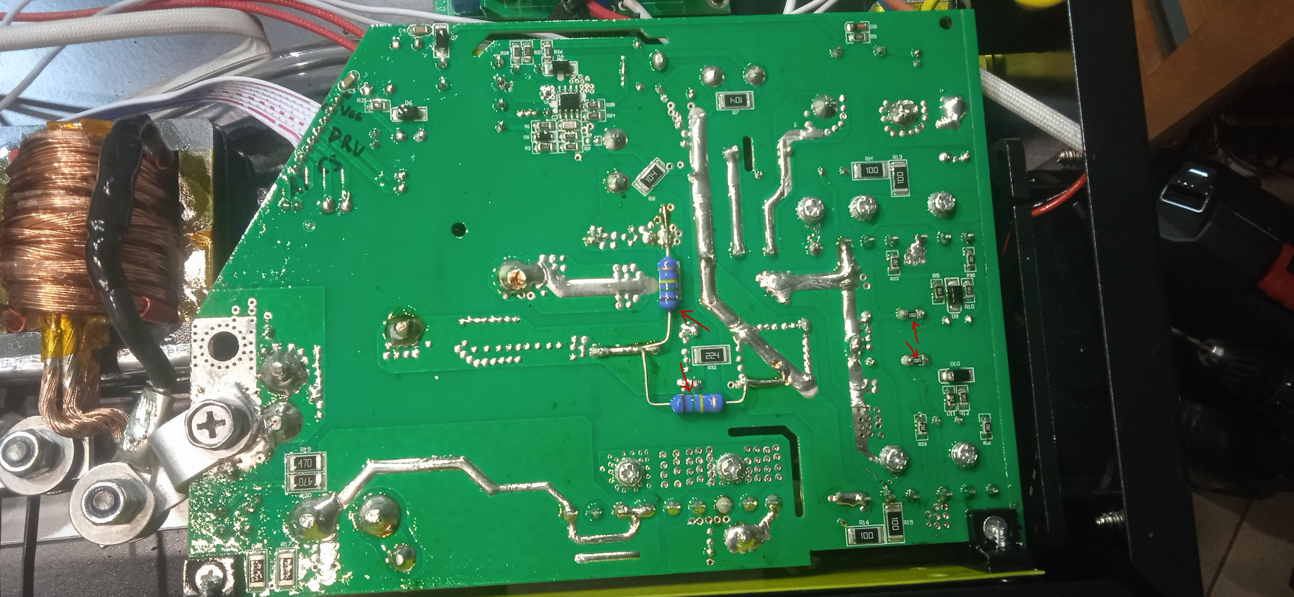 Spawarka Parkside PMSG 200 A2 - naprawa, upgrade - elektroda.pl