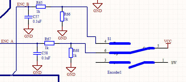 Jak podłączyć enkoder z przyciskiem do Atmegi z użyciem przerwań?