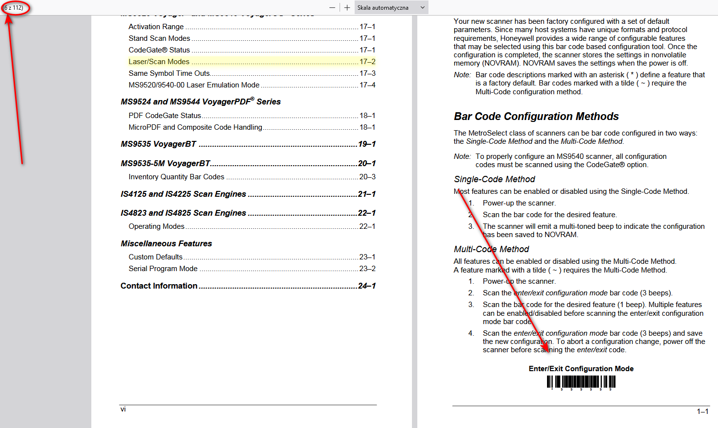 Jak zaprogramować Honeywell Voyager MS9540 USB do klawisza F11 w WF-Mag?