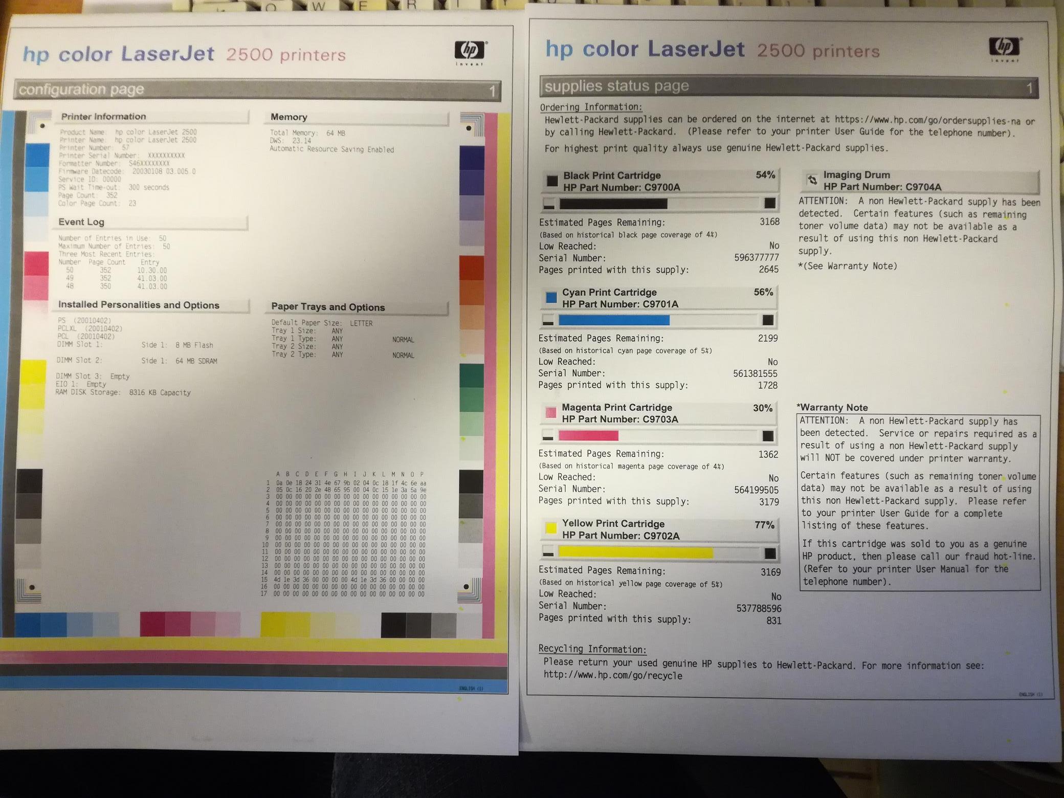 Jak naprawić błąd 50.X w drukarce HP Color LaserJet 2500?