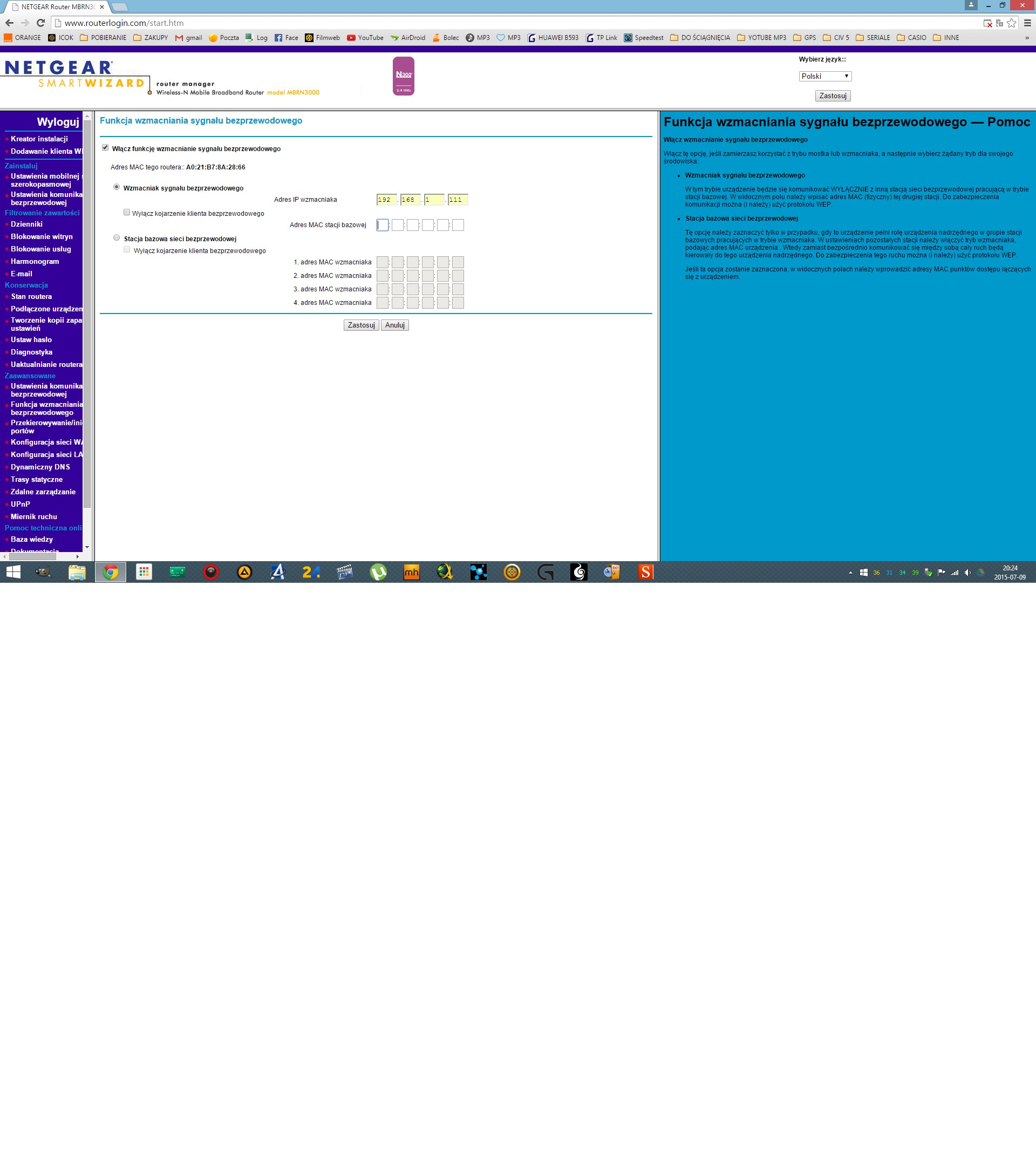 Jak skonfigurować wzmacniacz sygnału WiFi w routerze NETGEAR MBRN3000?