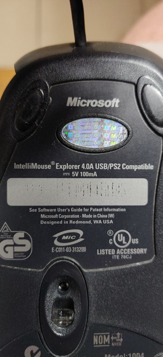 Explorer 4.0A - Microsoft Intellimouse Explorer 4.0A - mikrostyki