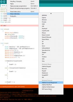 Problem z czujnikiem wilgotoności i temperatury DHT22
