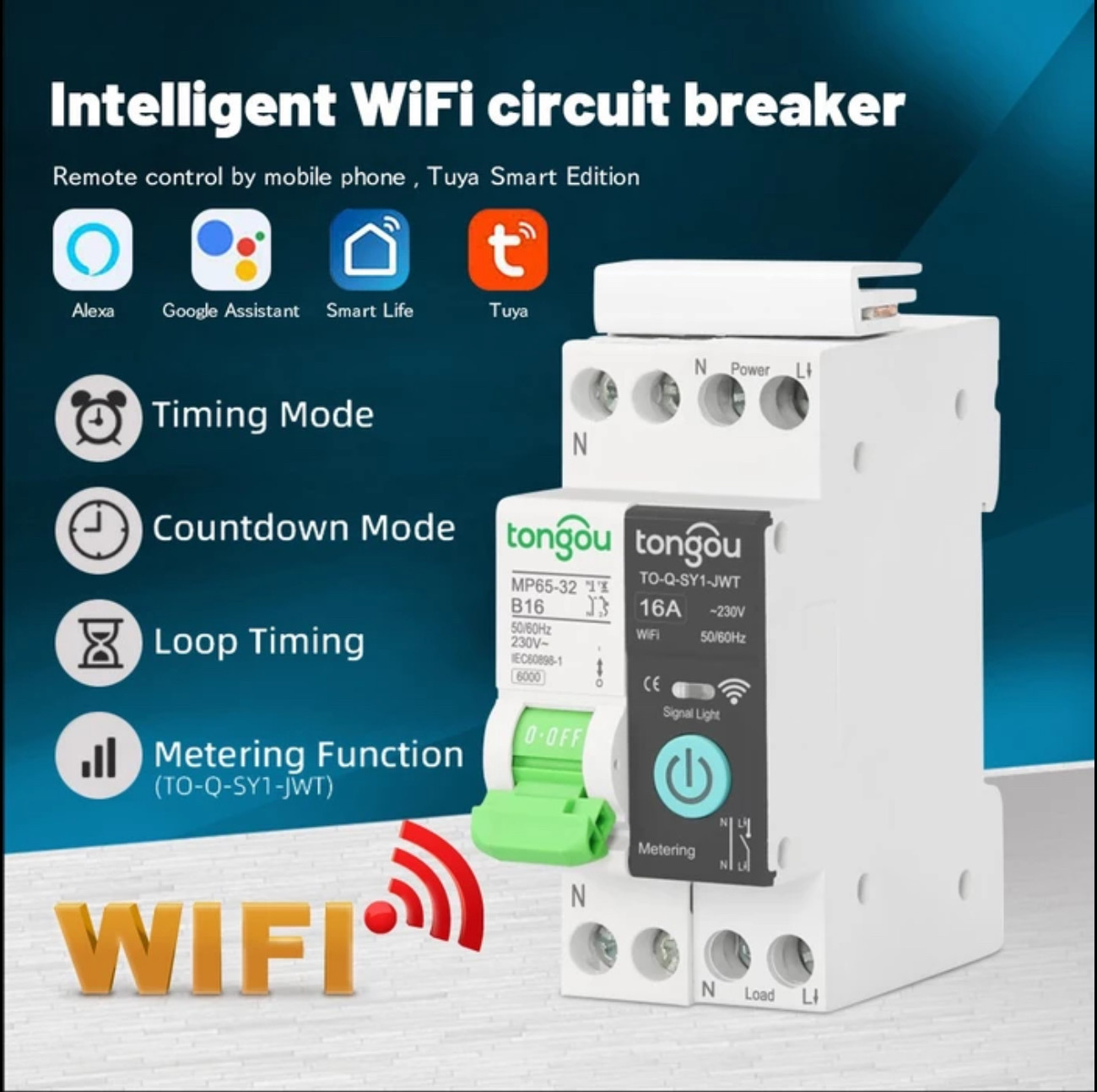 [BK7231T / WB3S] AT-Q-SMR1-20 wifi DIN rail RCBO circuit breaker ...