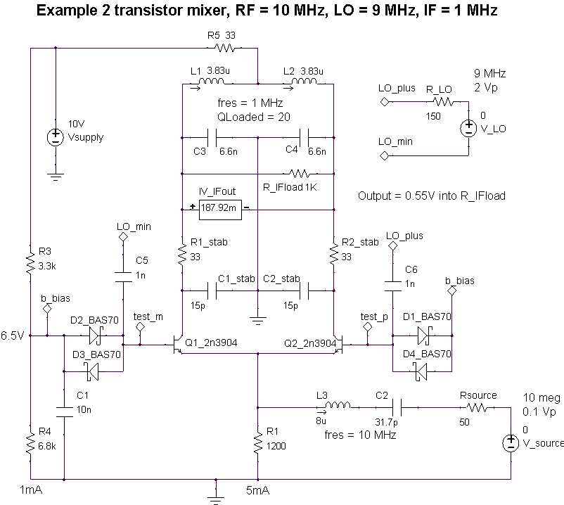 BJT mixer design for AM receiver | Forum for Electronics