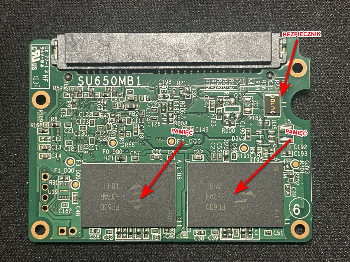 Dysk SSD SU650 niewidoczny w BIOSie, kontroler MAS0902A-B2C się przegrzewa. Co robić?