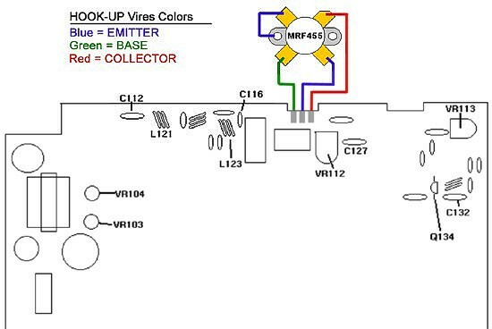 Jak przerobić CB President Jackson na tranzystor MRF455? Opis zmian