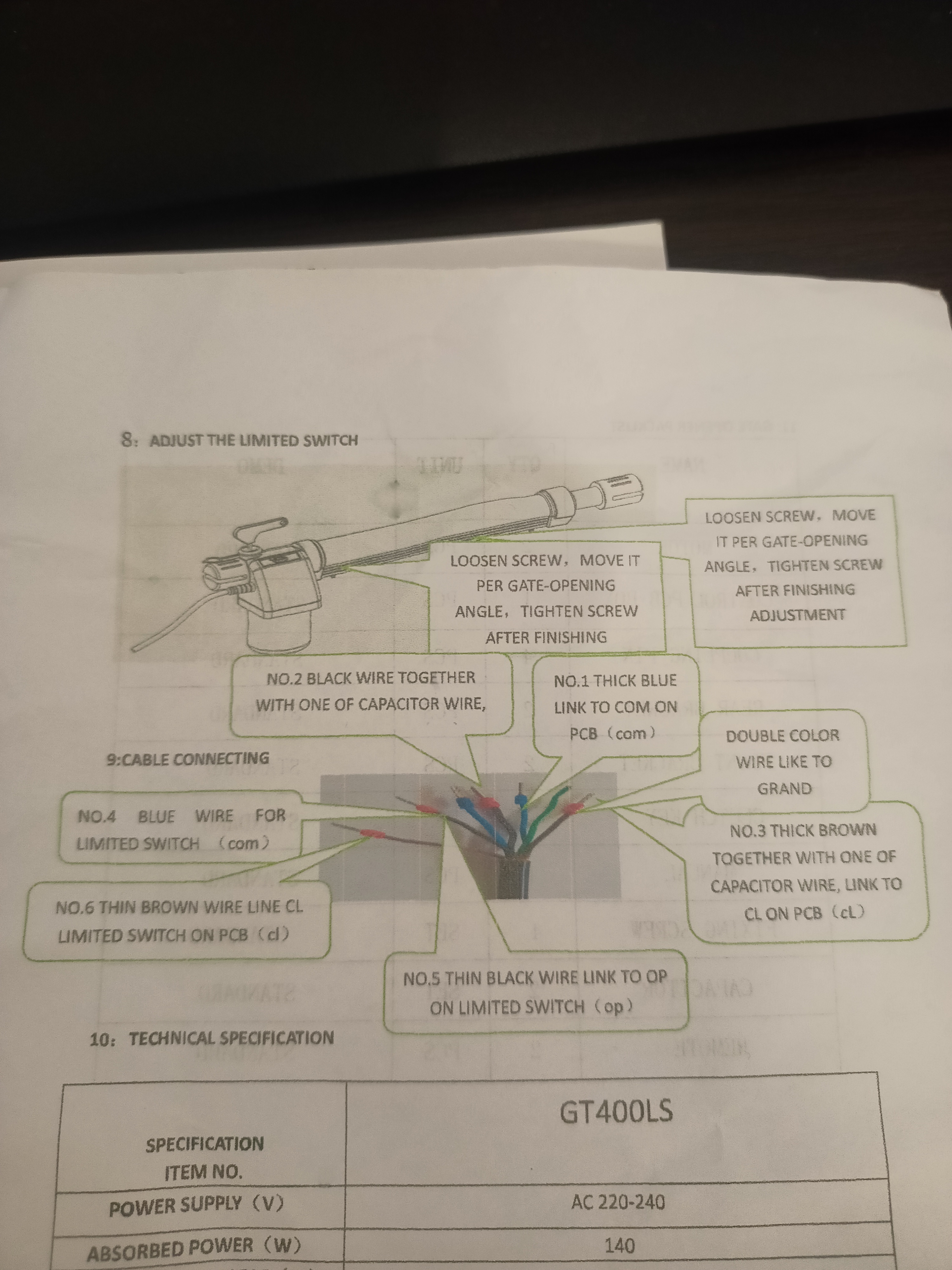 Ustawianie wyłączników krańcowych w siłowniku - instrukcja krok po kroku