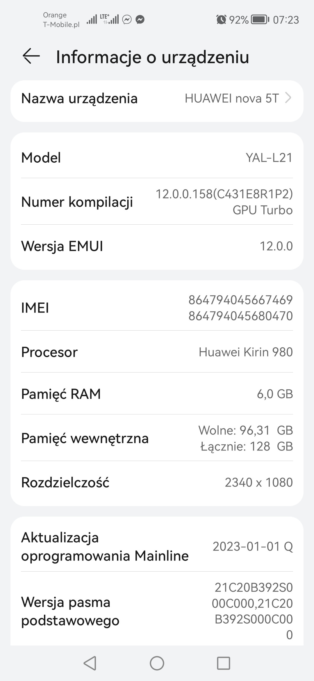 Aktualizacja aplikacji Kontakty w Huawei Nova 5t - jak zaktualizować ...