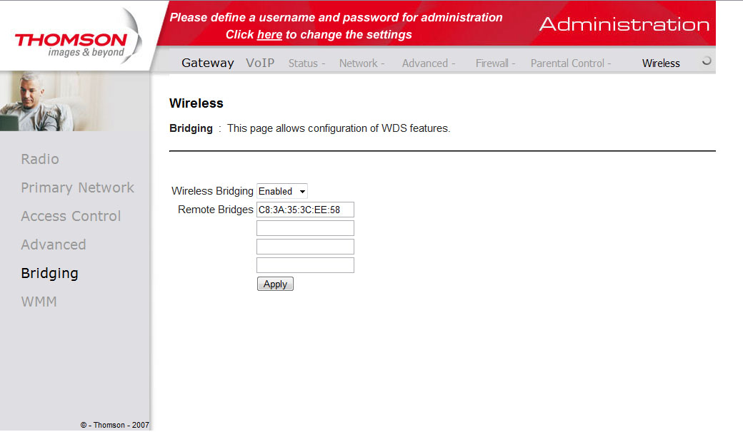 Jak połączyć router Pentagram Cerberus P6361 z Thomson UPC przez WiFi?