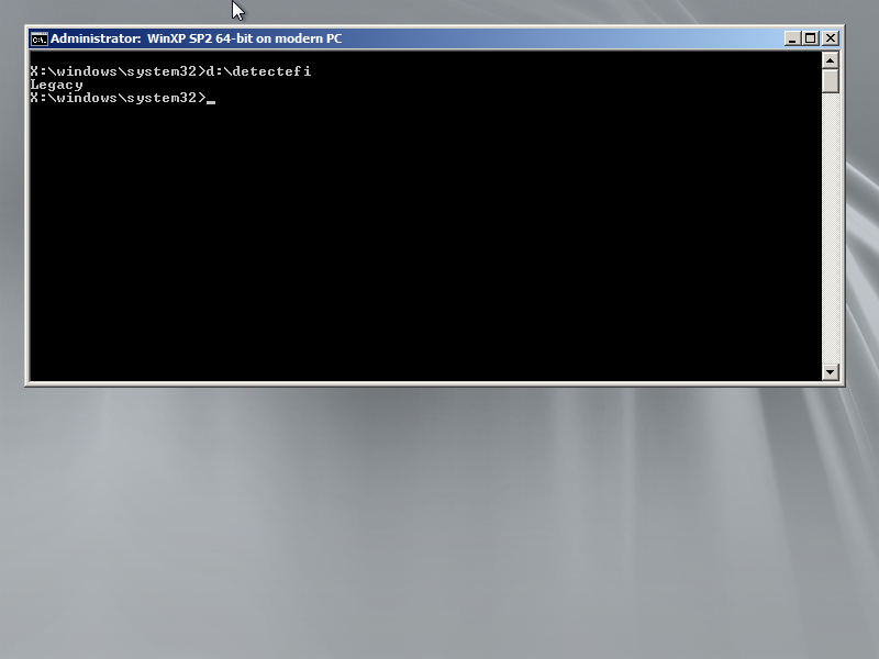 [Rozwiązano] Warunek w pliku wsadowym dla sprawdzenia trybu Legacy/UEFI w WinPE 3.1?