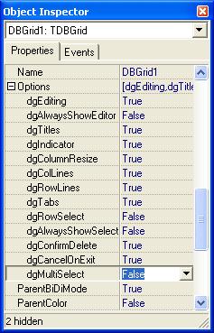 [Delphi] DBGrid - edycja MySQL i zaznaczanie całego rekordu