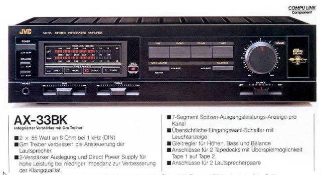 JVC AX-33 - jakie tranzystory na końcu mocy? Szukam schematu.