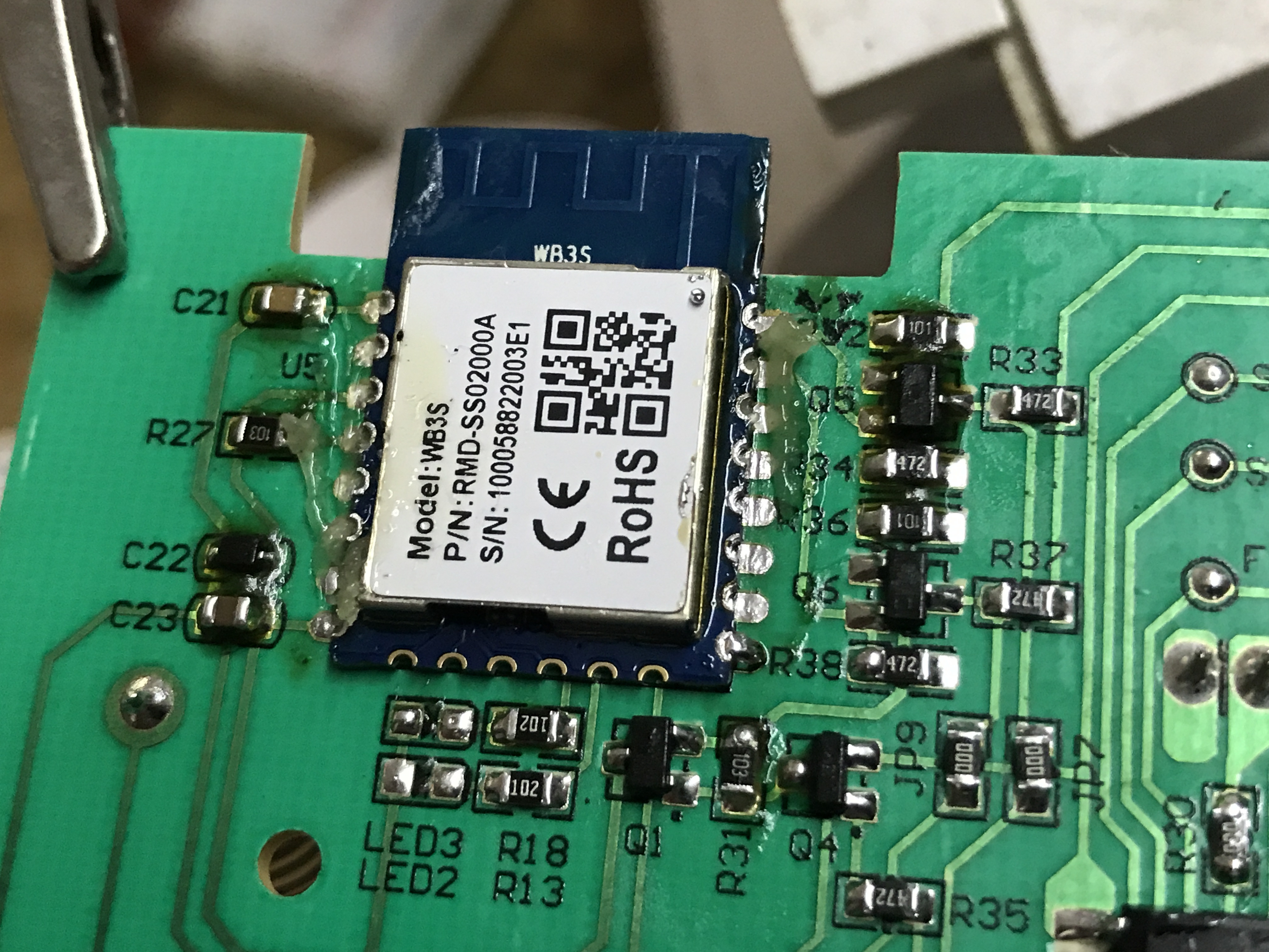 OpenBeken on BW-AF1 fryer with WiFi - interior, TYWE3S/WB3S, configuration