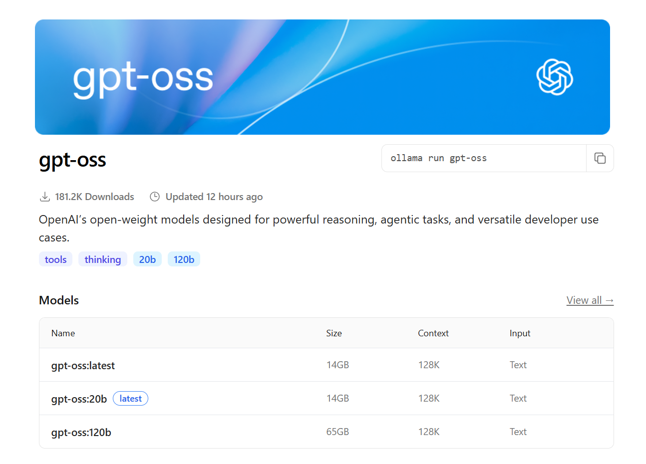 Jak uruchomić otwarty model gpt-oss 20b od OpenAI na własnym komputerze? Ollama chat
