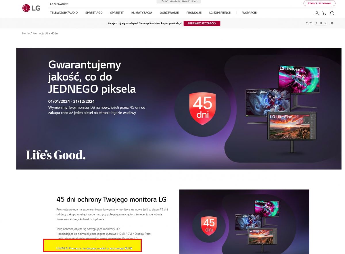 Brak czerwonego koloru w pikselu telewizora OLED LG - jak naprawić?