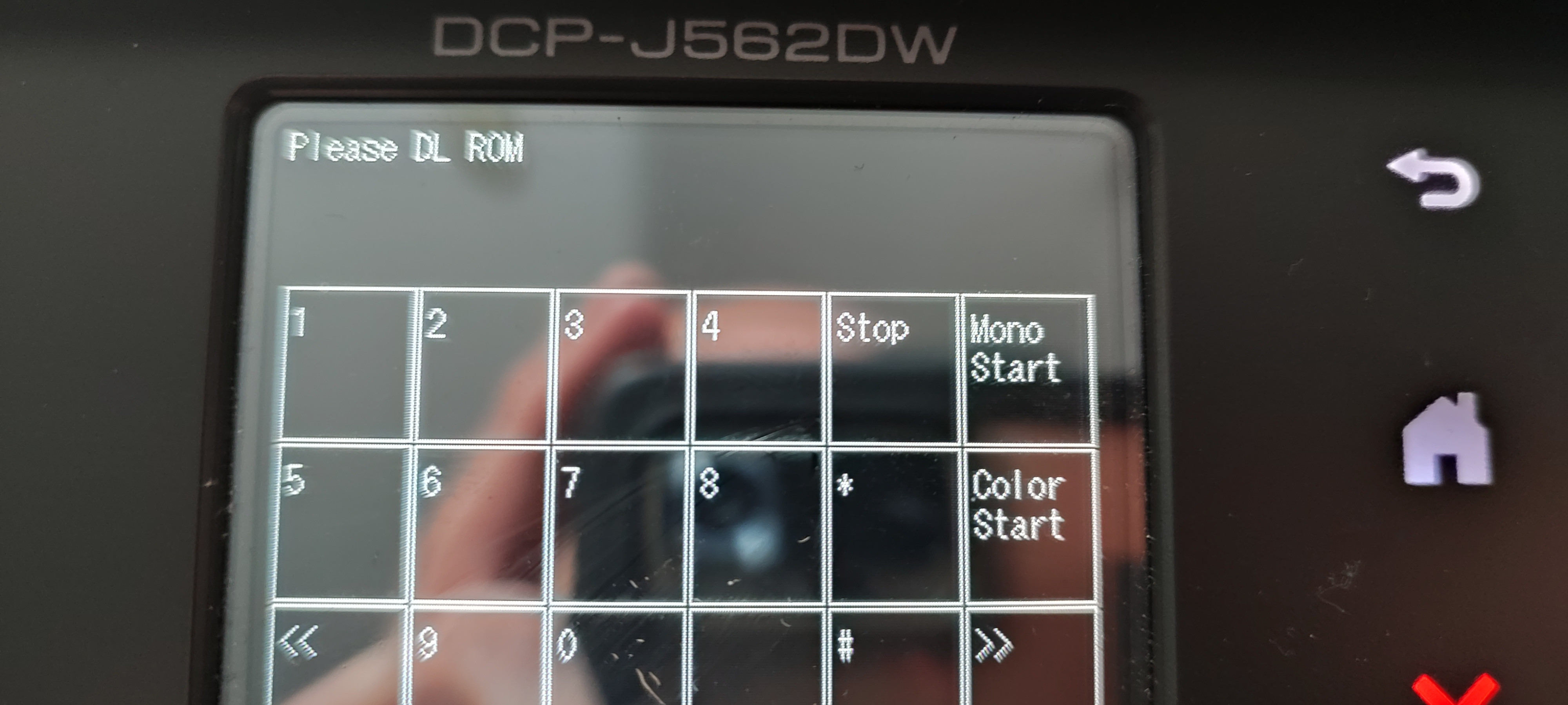 Brother DCP-J562DW – komunikat Please DL ROM po zmianie języka, jak ...