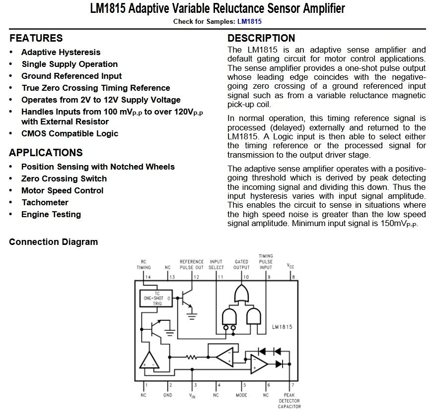 Porsche 911 '84 - Podłączenie sterownika silnika z LM1815 i LM311 do ...