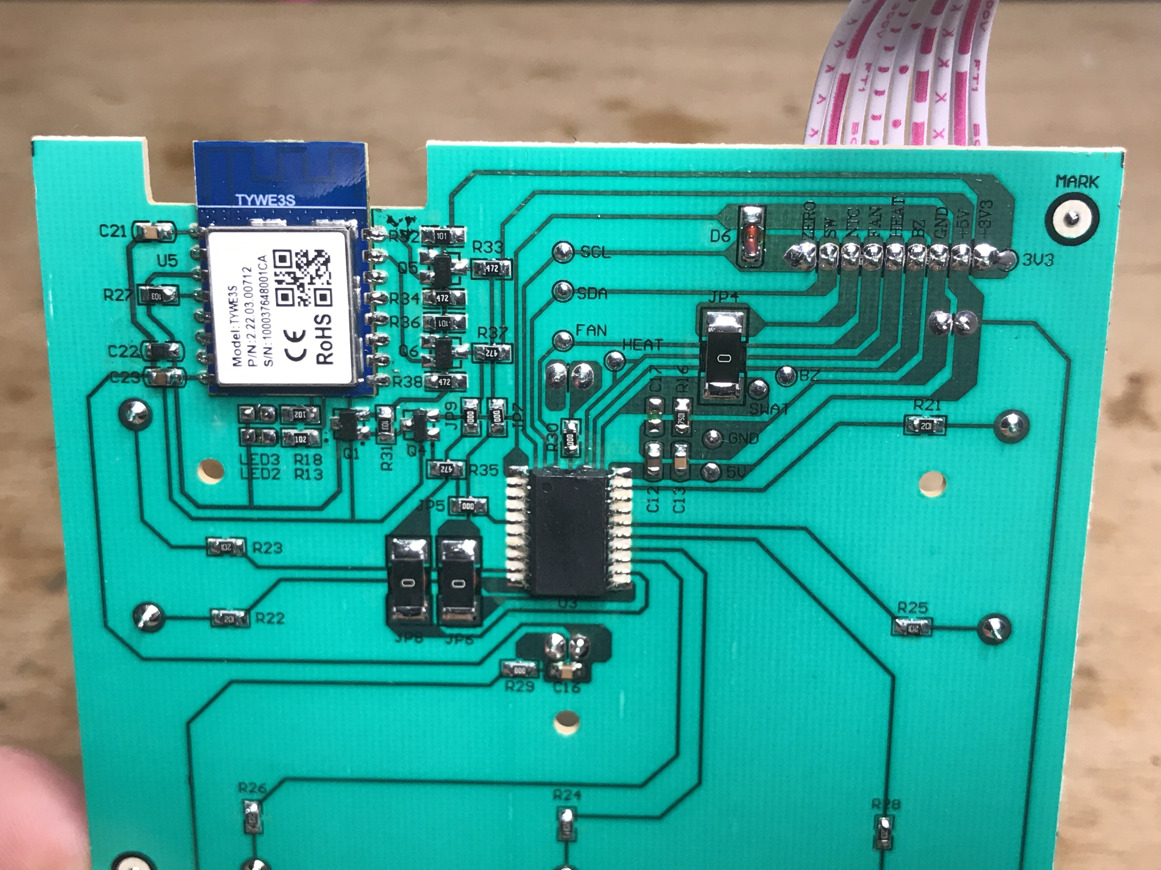 OpenBeken on BW-AF1 fryer with WiFi - interior, TYWE3S/WB3S, configuration