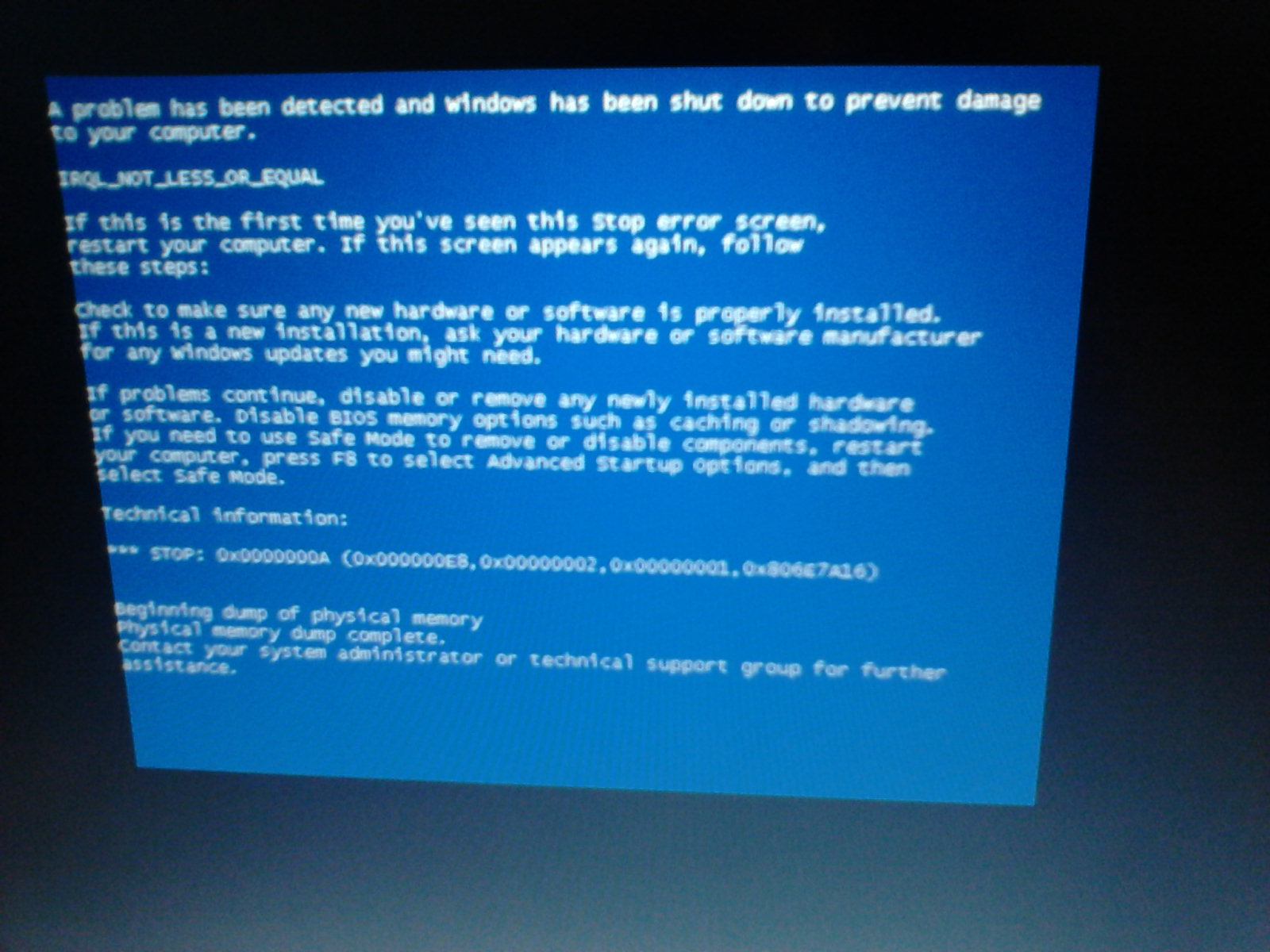 Jak ustalić co powoduje pokazywanie się Blue Screen'a